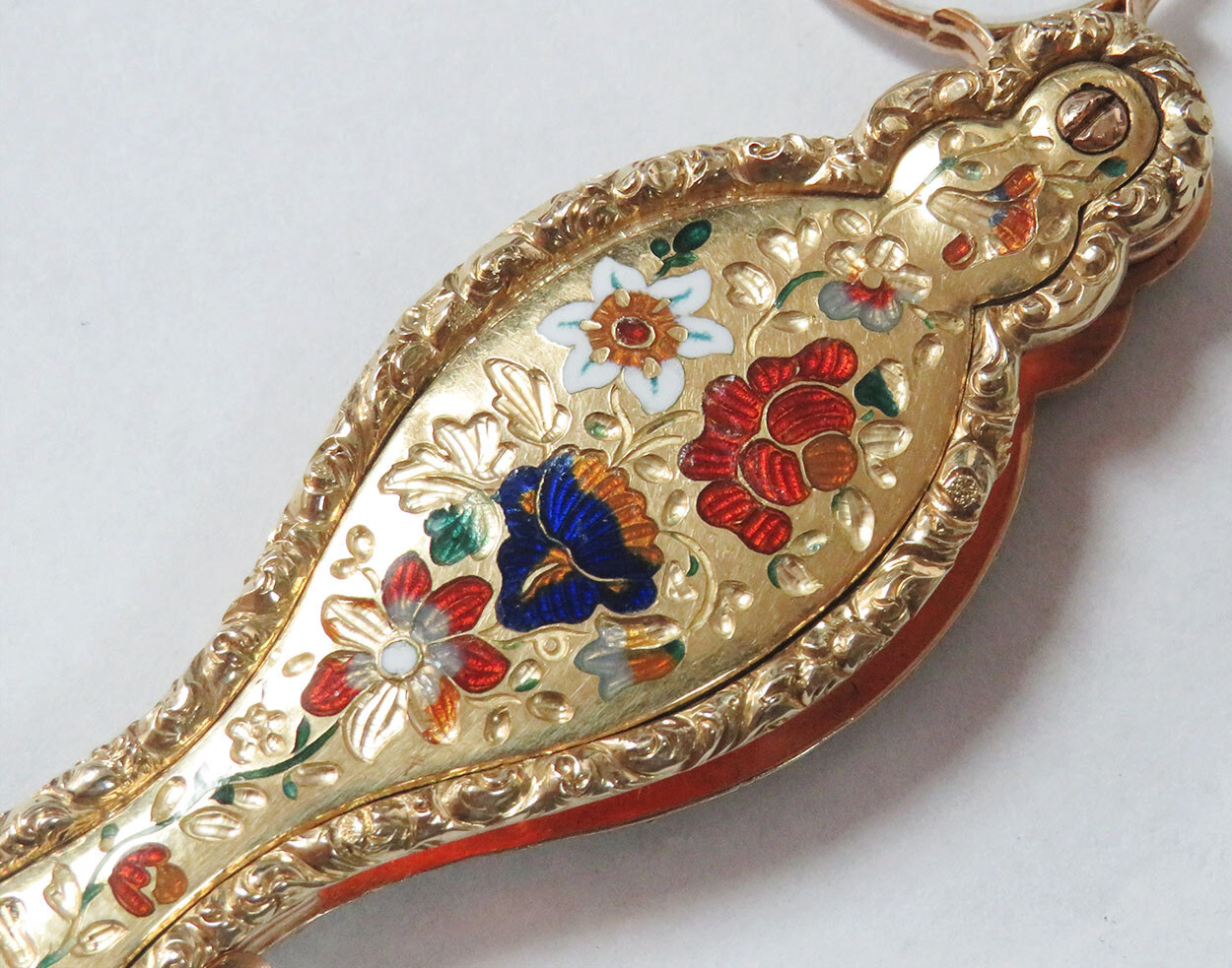 VINTAGE RUSSIAN HALLMARK 14K (56) GOLD & ENAMEL LORGNETTE | eBay