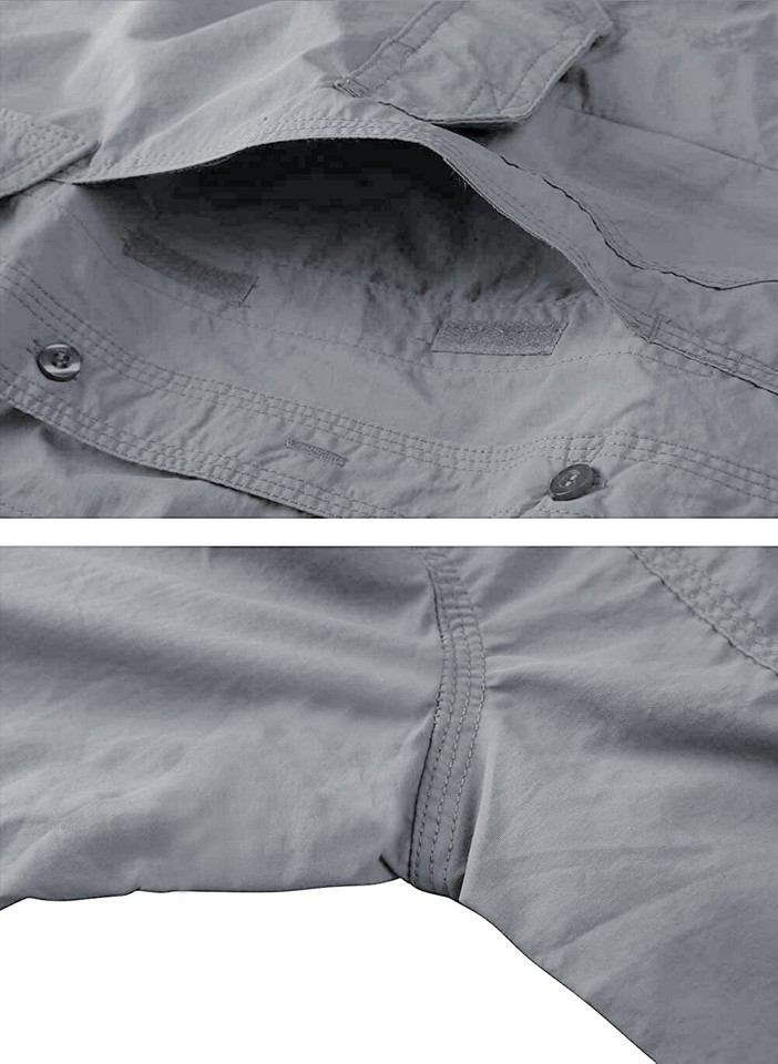 Men's Quick Drying Shirts Long Sleeve Sun Protection Fishing Hiking ...