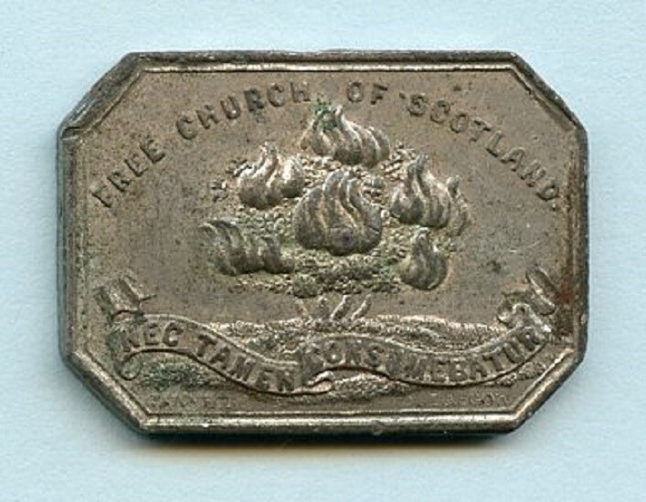 ROSE STREET FREE CHURCH GLASGOW SCOTTISH COMMUNION CHURCH TOKEN 1875 ...