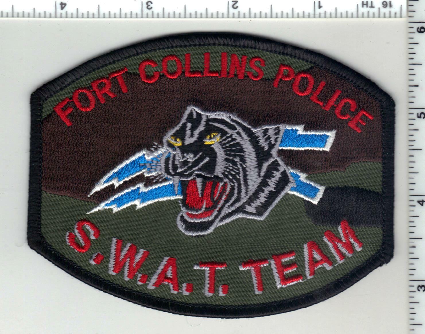 Fort Collins Police (Colorado) 2nd Issue SWAT Shoulder Patch | eBay