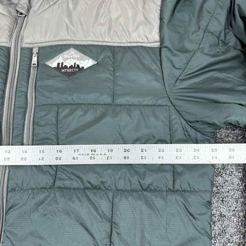 Coalatree Jacket Mens 2XL Green Gray Camper Puffer Hooded Full Zip ...