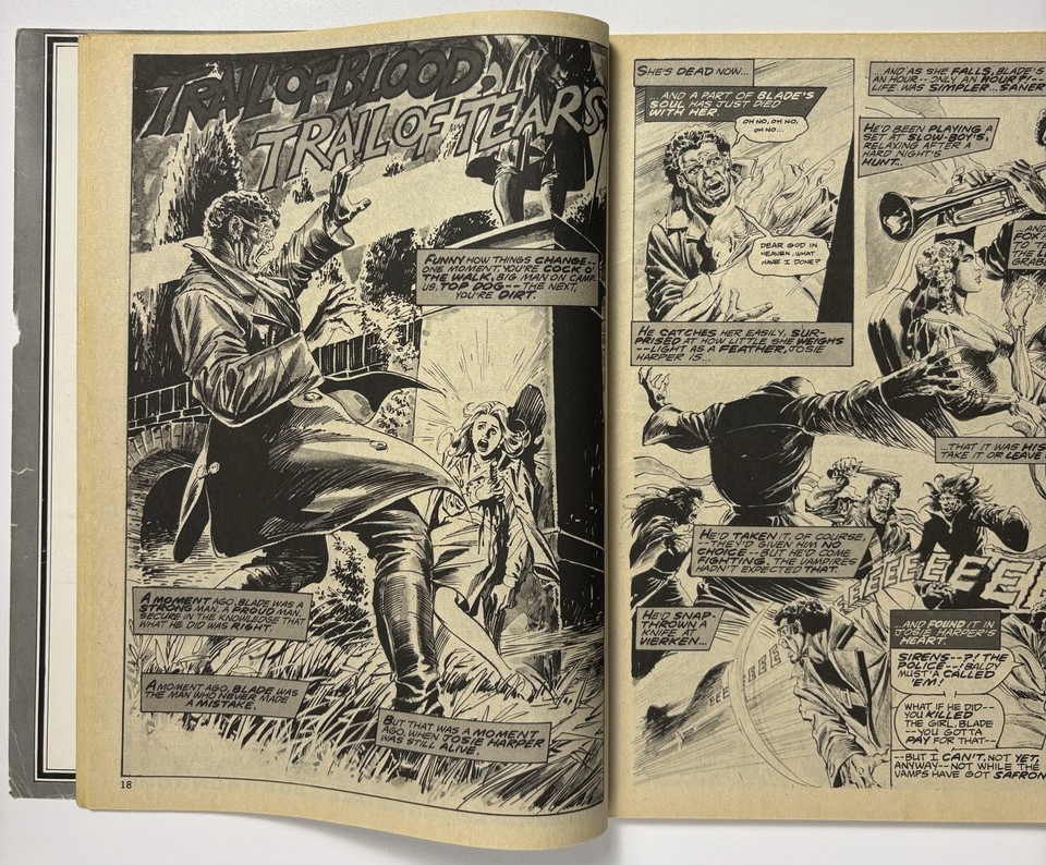 Marvel Preview #3 BLADE Origin (Sept 1975) 🔑 1st Jamal Afari Dai Thomas ...