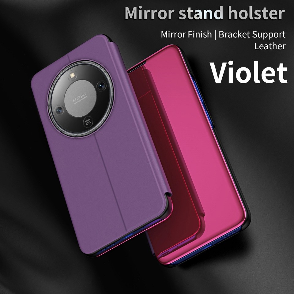 For Samsung Galaxy S25 EDGE , Luxury Screen Mirror Flip Hard PHONE Case ...