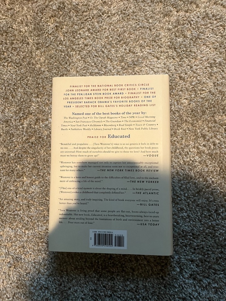 Educated: A Memoir by Westover, Tara 9780399590504| eBay
