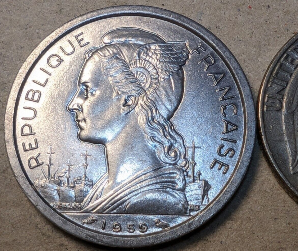 1959 French Somaliland 2 Francs DJIBOUTI Côte française des Somalis | eBay