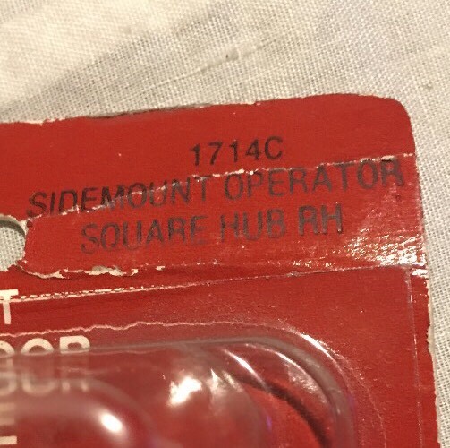 Mobile Home / RV Window Operator WCM 1714C RH Square Hub Torque Side ...