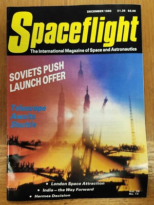 Spaceflight Magazine British Interplanetary Society December 1986 | eBay
