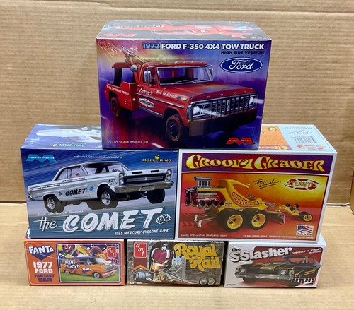 LOT MODEL KITS FORD 4X4 TOW TRUCK MERCURY CYCLONE A/FX CHEVY CHEVELLE ...