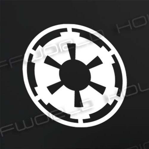 2 X STAR WARS decal sticker GALACTIC EMPIRE IMPERIAL COG TIE Vader ...