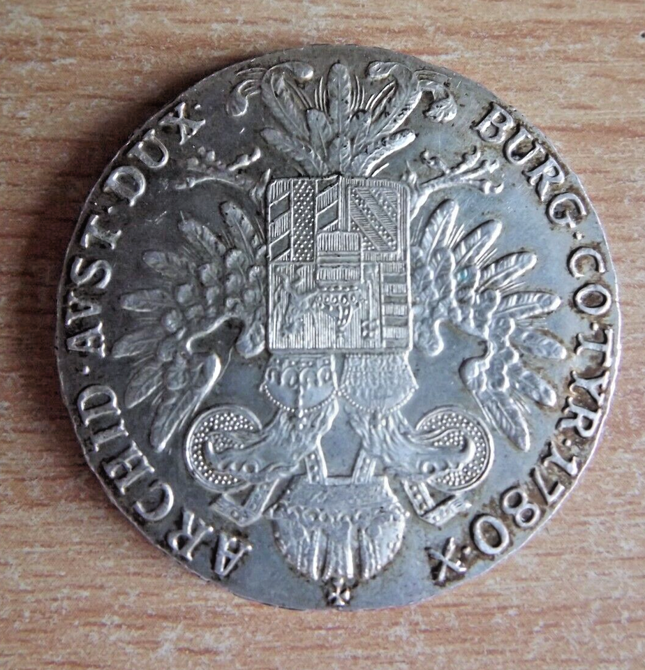 Maria Theresa 1780 Thaler BURG CO TYR 1780 X Archid Avst Dux (OLD S.F ...