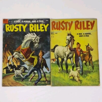 Dell Comics Rusty Riley A Boy A Horse And A Dog Lot Of 2 | eBay