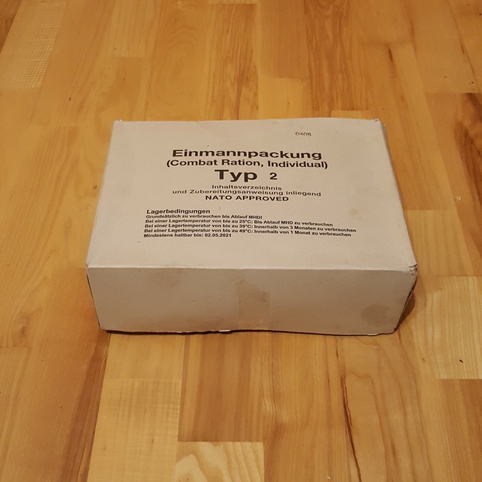 6x Germany MRE Pack Case Ration EPA RCIR Army 24h Combat Survival ...