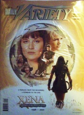 DAILY VARIETY MAGAZINE - 2001 XENA COVER FROM PRINCESS TO WARRIOR ...