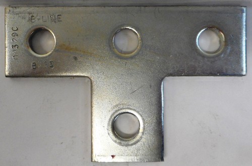 B-LINE ZINC PLATED CARBON STEEL FLAT TEE STRUT FITTING | eBay