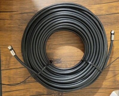 100 Foot RG6 burial Coax with ground wire for catv cable satellite ...