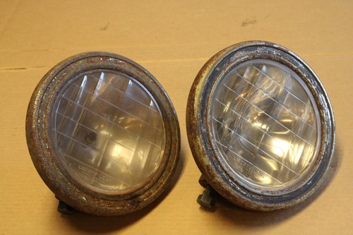 PAIR 1920's ANTIQUE HEADLIGHTS 1917-1922 Hupmobile, Studebaker , Paige ...