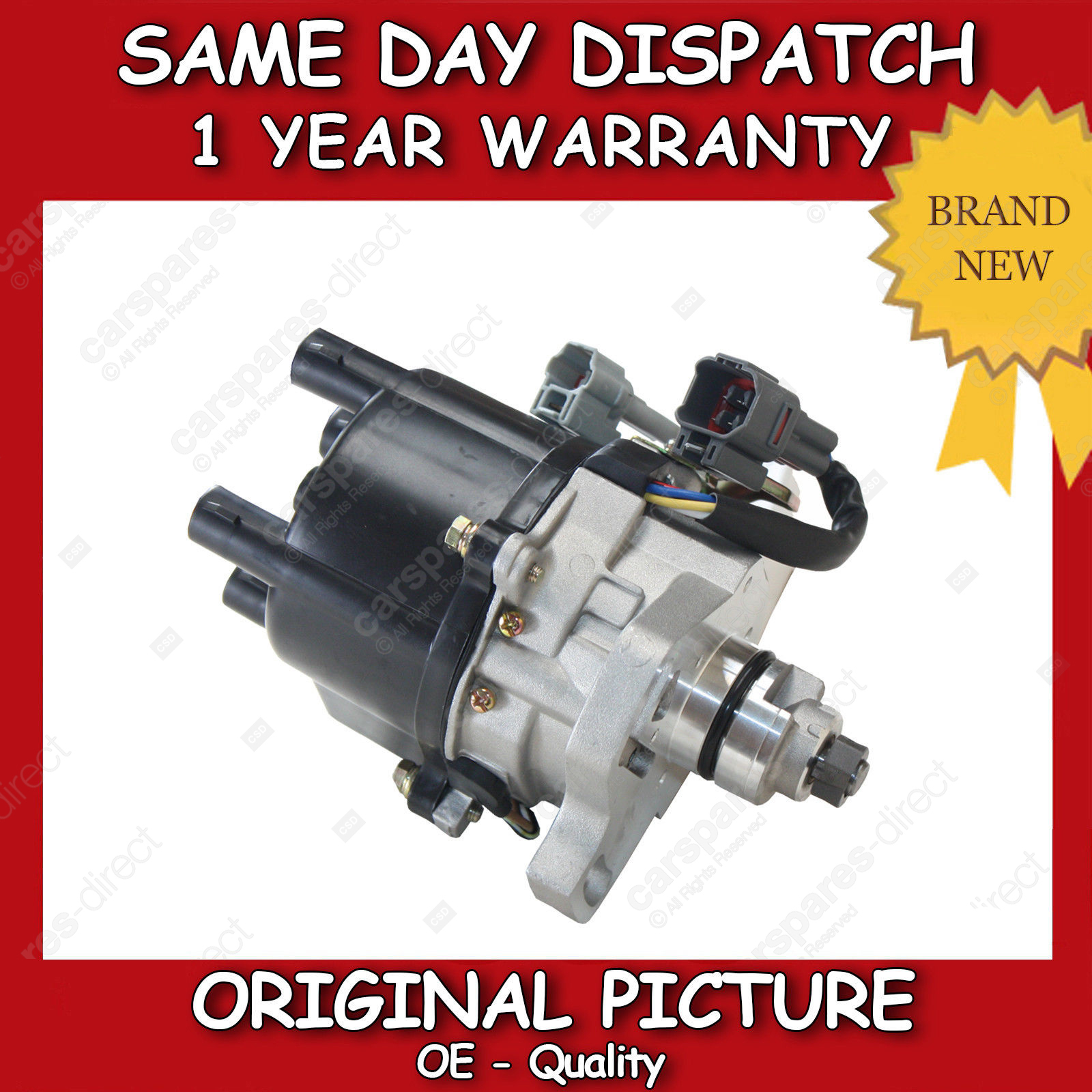 1993 1994 1995 TOYOTA COROLLA IGNITION DISTRIBUTOR 1.6L/1.8L 7AFE 4AFE ...