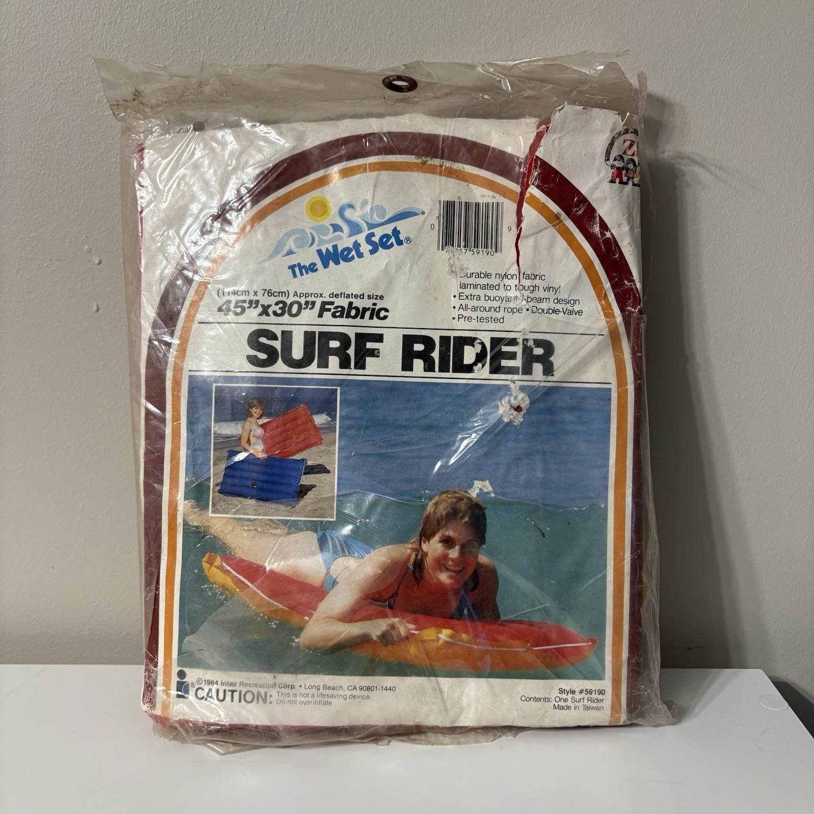 Vintage 1984 Intex The Wet Set Canvas Surf Rider Inflatable Raft 59194 ...