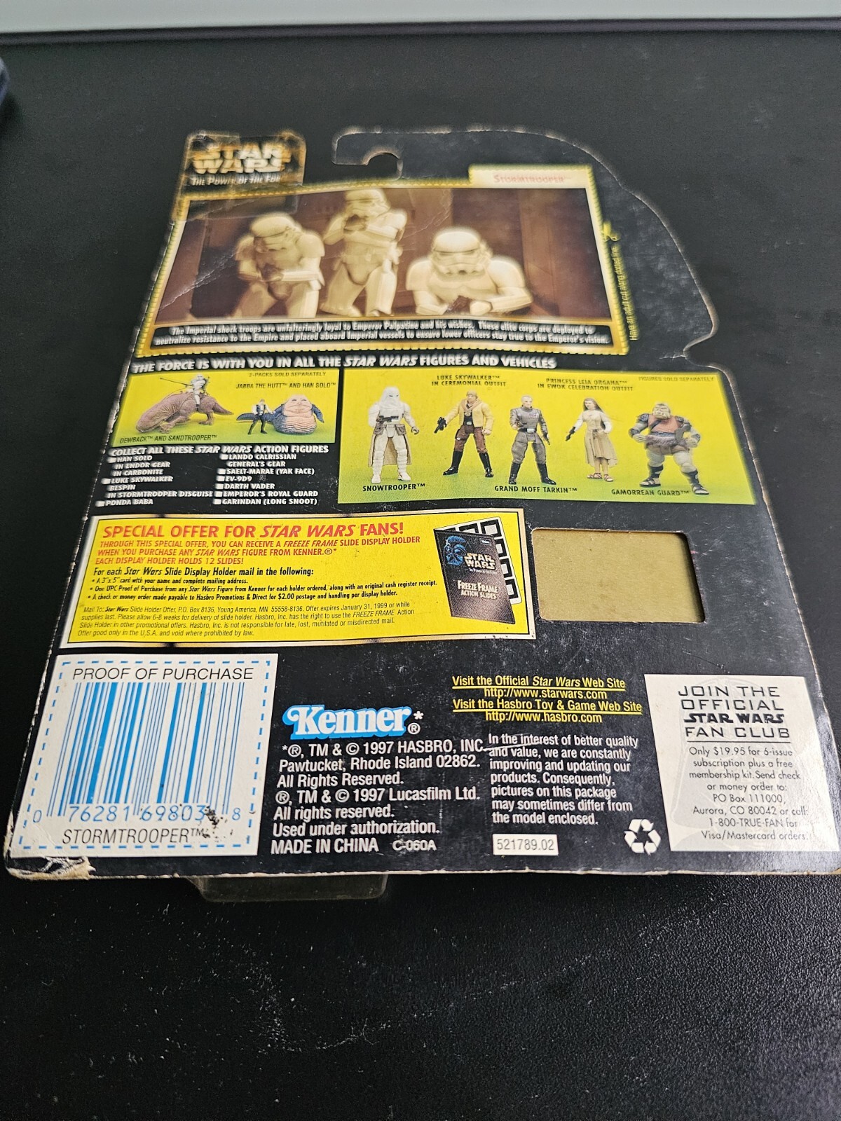 Vintage Kenner Star Wars POTF Stormtrooper with Blaster Rifle & Cannon ...