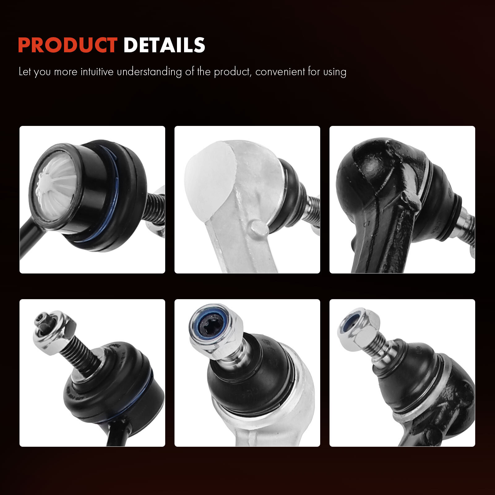 8x Front Control Arm Sway Bar Outer Tie Rod End for Mercedes-Benz W203 ...