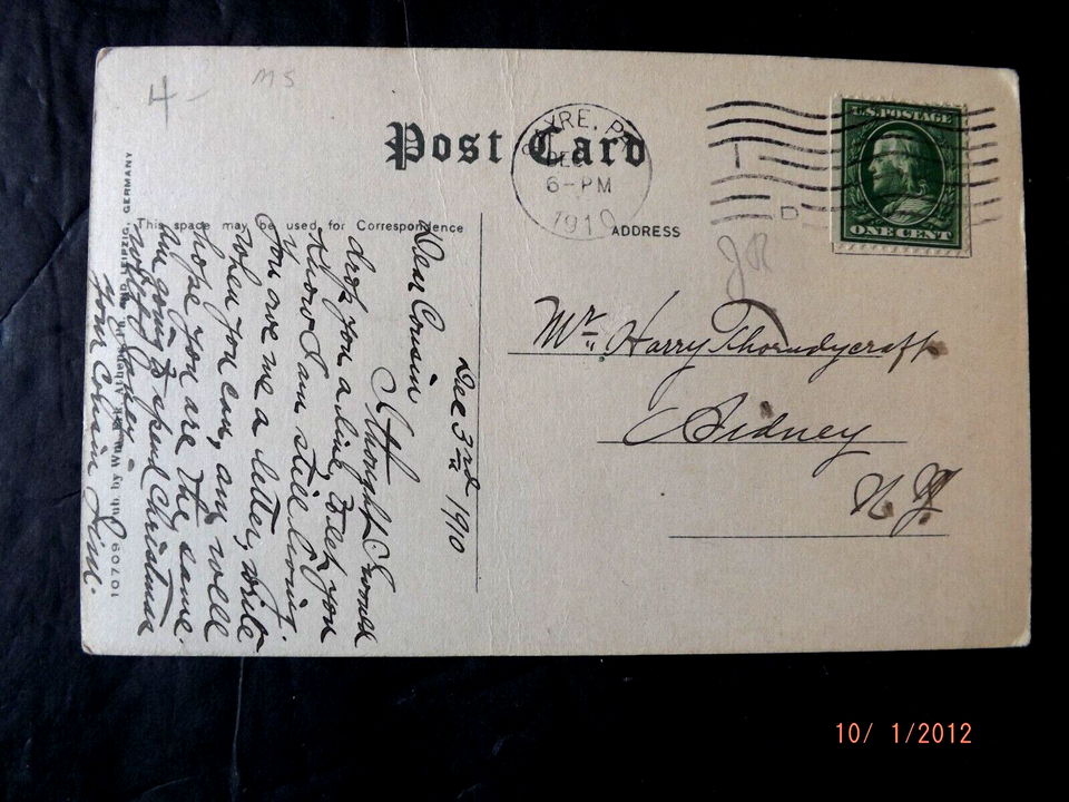 Postcard Sayre, PA - Lockhart Street 1910 | eBay