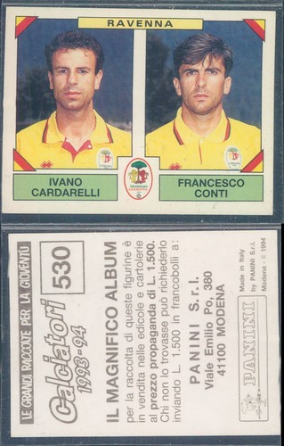 Figurine Calciatori Panini 1993/94-RAVENNA, Caldarelli/Conti N.530 ...