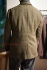 Man Retro British Style Tweed Wool Blend Hunting Suit Jacket Coat Plus ...