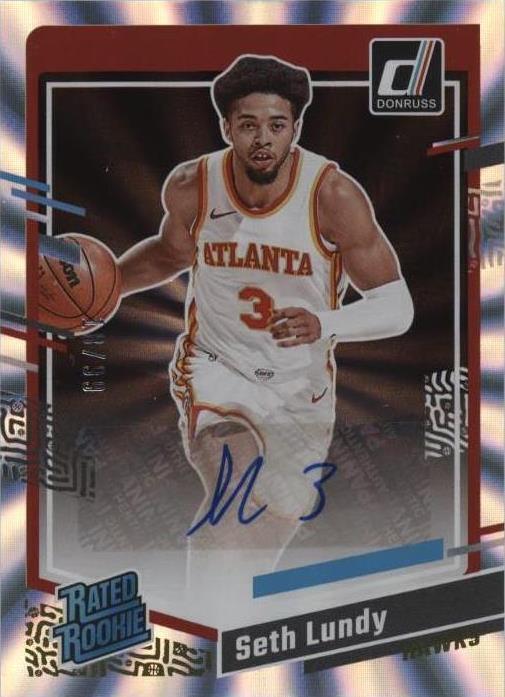 2023-24 Panini Donruss - Rated Rookie Seth Lundy #294 Holo Laser ...