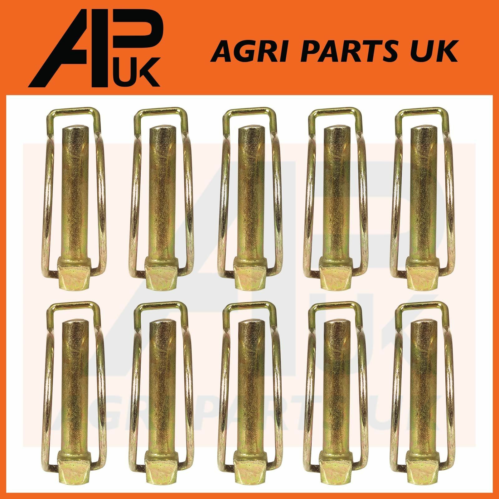 10 Pipe Tube Linch Lynch Pin 10mm x 50mm Trailer Tractor Truck Horse ...