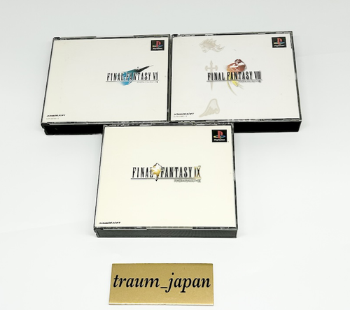 FINAL FANTASY 7 8 9 VII VIII IX FF Lot 3 Set Sony PS1 Playstation1 ...