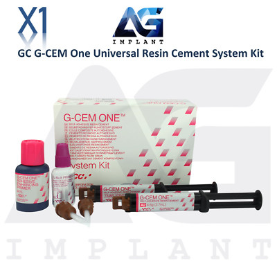 Dental G-CEM One Universal Resin Cement System Kit Dual Cure Versatile ...