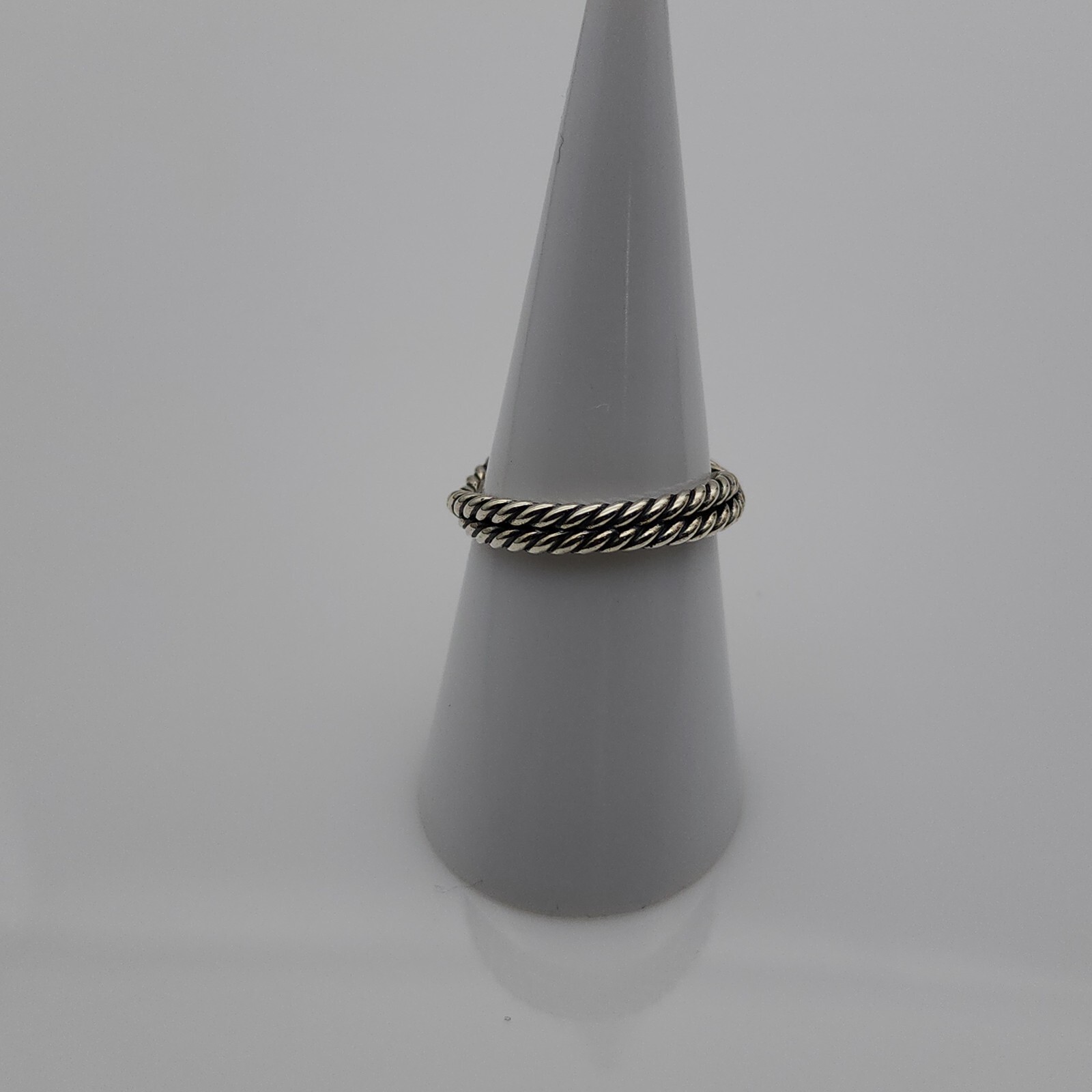 David Yurman Sterling Silver Cable Loop Ring with Dia… - Gem