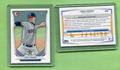 JOSH HADER HOUSTON ASTROS 2014 BOWMAN MLB BP-69 ROOKIE BASEBALL CARD | eBay