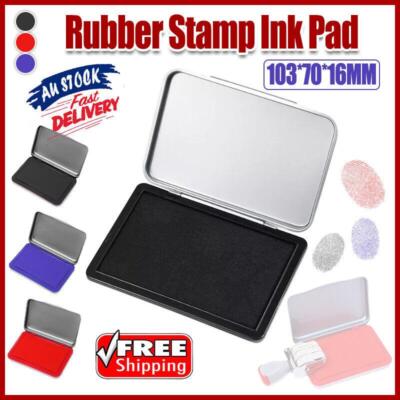 Ink Pad Inkpad Rubber Stamp Finger Print Craft office Non Toxic Baby ...