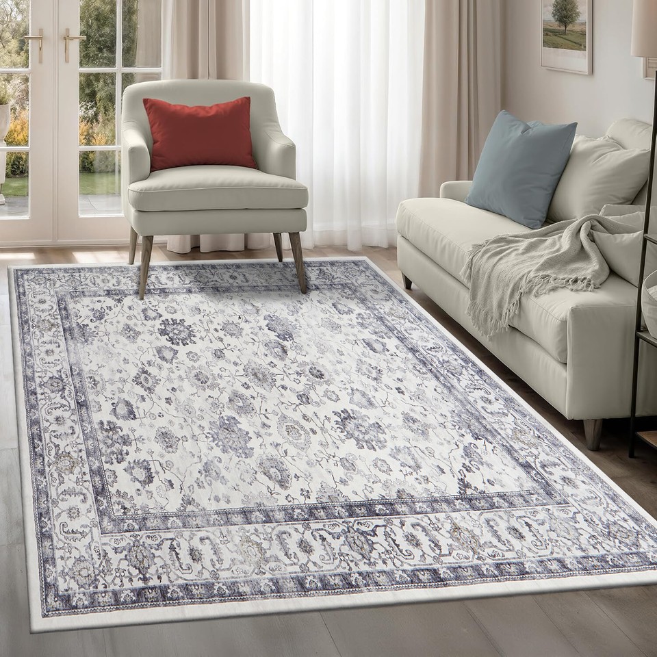 Extra Large Traditional Rugs Non Slip Hallway Runner Bedroom Living ...