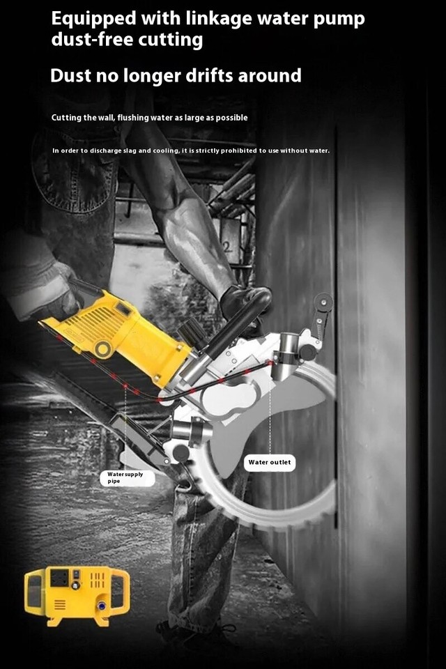 Hand Held Concrete Brick Cement Cutting Machine Ring Saw Wall Blade ...