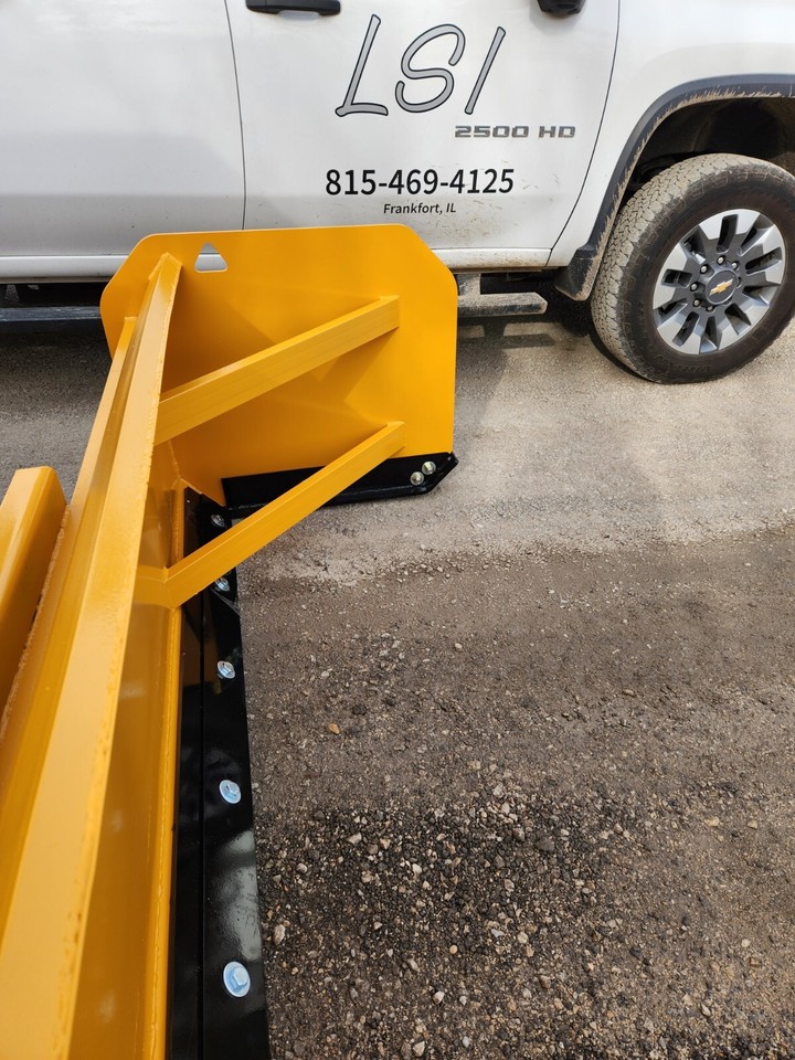 7' Bobcat Skid Steer Snow Pusher Box Commercial 30" Tall Plow CAT Case ...
