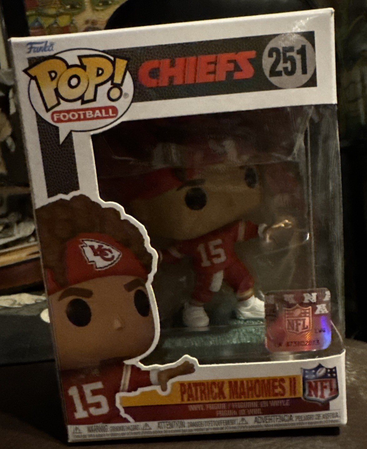 Funko POP! NFL Vinyl Figure - PATRICK MAHOMES II [Kansas City Chiefs ...