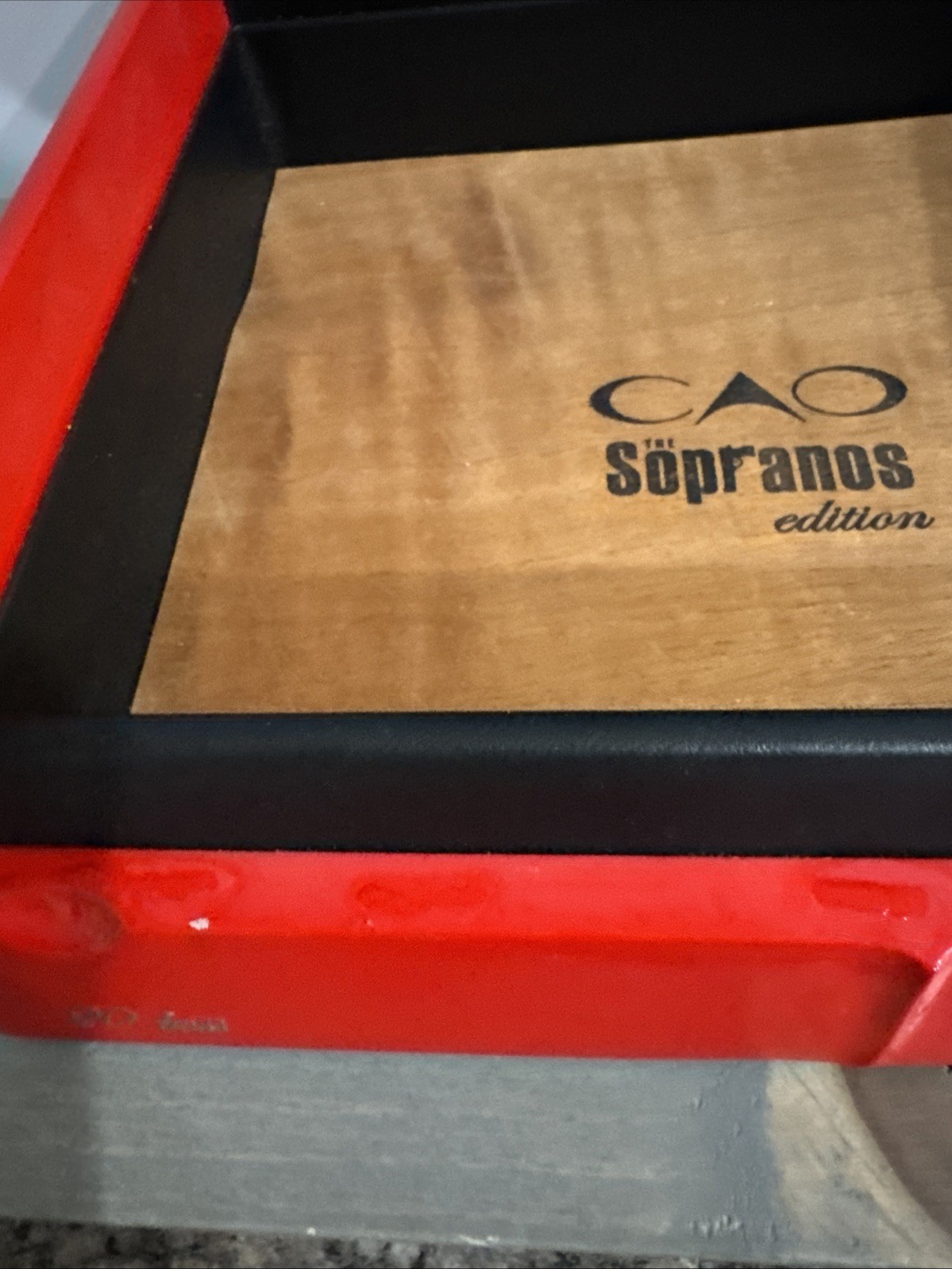 CAO Sopranos Red Trunk Mob Cigar Box Only - Collectible Storage