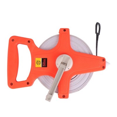 50 M Portable Measuring Tape Open Reel Measure Retractable Metric ...