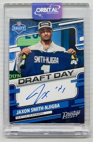 2023 Panini Prestige Jaxon Smith-Njigba Draft Day Signatures RC Auto # ...