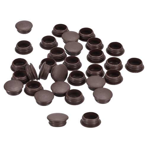 200Pcs Screw Hole Plugs, 15mm(9/16") Dia Plastic Button Plugs, Dark Brown | eBay
