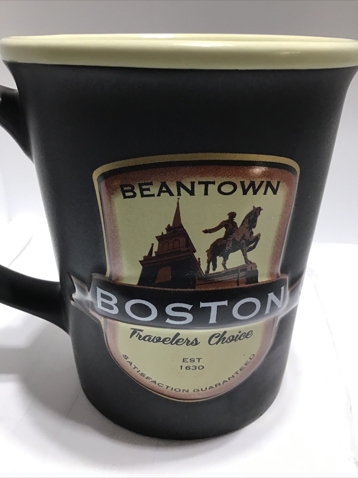 BOSTON COFFEE MUG. EMBOSSED BOSTON 3D MUG. BEANTOWN COFFEE Mug. B257 | eBay