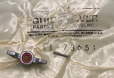 QTY 2 NEW GENUINE MERCURY QUICKSILVER 11-73651 WING NUT EXH MANI CYL ...