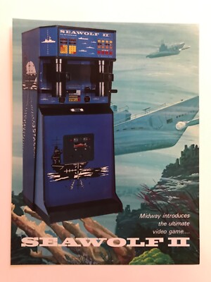 1978 Midway Sea Wolf II Arcade Game Flyer - Near Mint | eBay