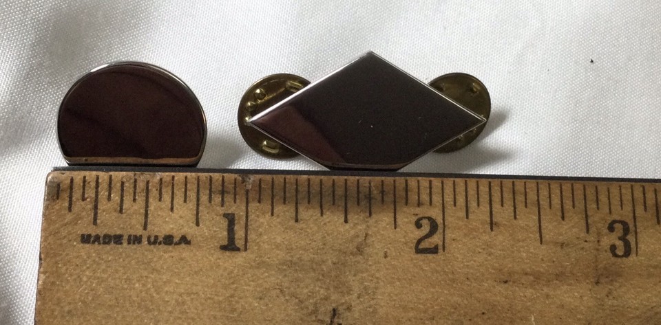 USA ROTC Major Rank Chrome Diamond Collar Insignia, Chrome Disk, & ROTC ...