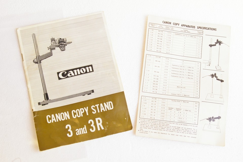 Canon Copy Stand Model 3 for 35mm Rangefinder Camera 7 7S & 7sZ ...