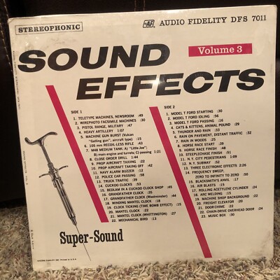 Sound Effects Volume 3 Audio Fidelity #DFS 7011 Stereo 1962 NEW SEALED ...