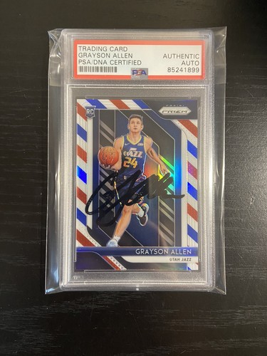 2018-19 Panini Prizm #123 Grayson Allen Signed Card Autograph Invest RC ...