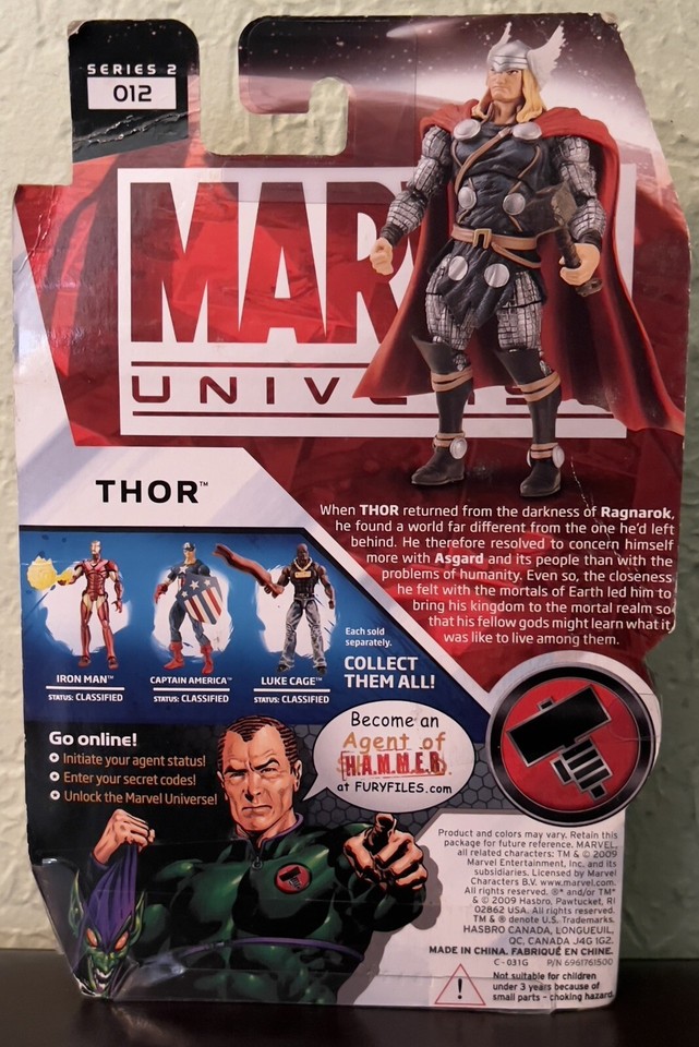Marvel Universe 3.75” Thor (Series 2 #012) Action Figure NEW Hasbro | eBay
